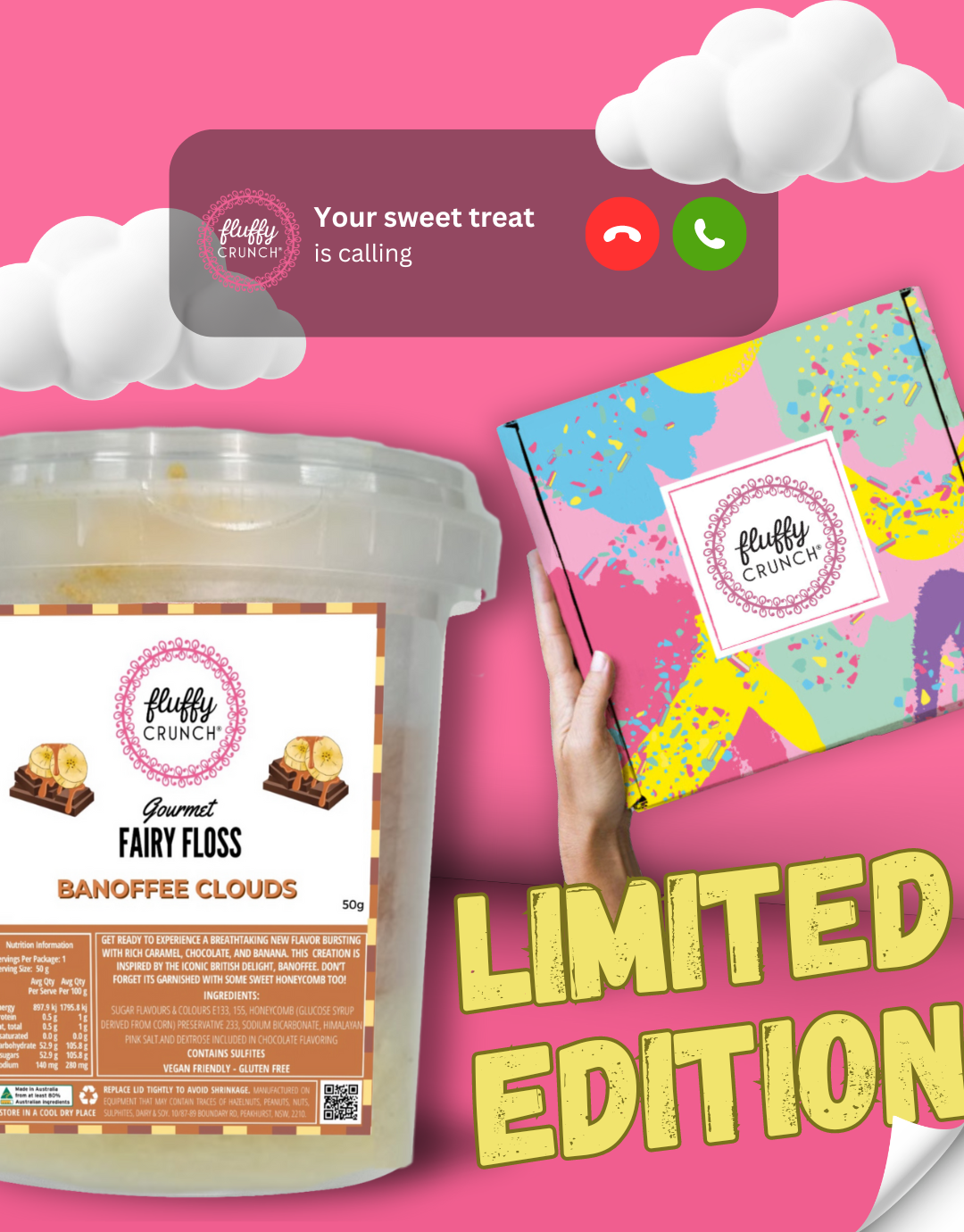 Fluffy Crunch. Australia's Most Awarded Fairy Floss.