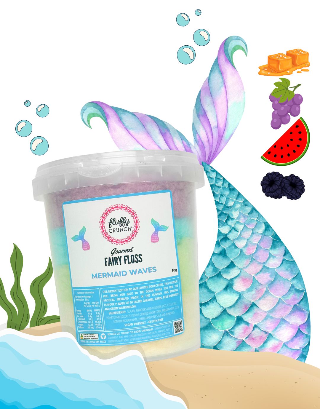 Fluffy Crunch. Australia's Most Awarded Fairy Floss.