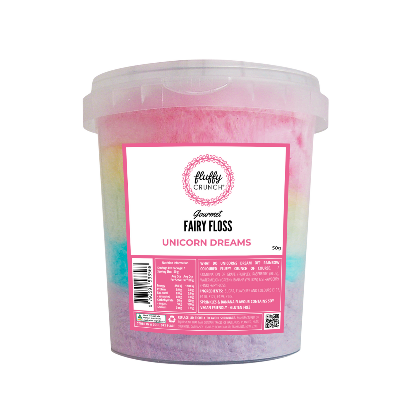 Salted Caramel - Fluffy Crunch Fairy Floss